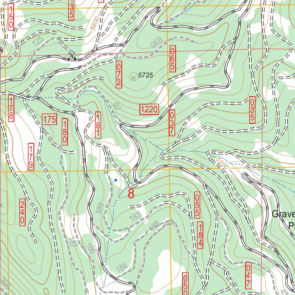 Rail Gulch, OR FSTopo Legacy Map by US Forest Service - Topo | Avenza Maps