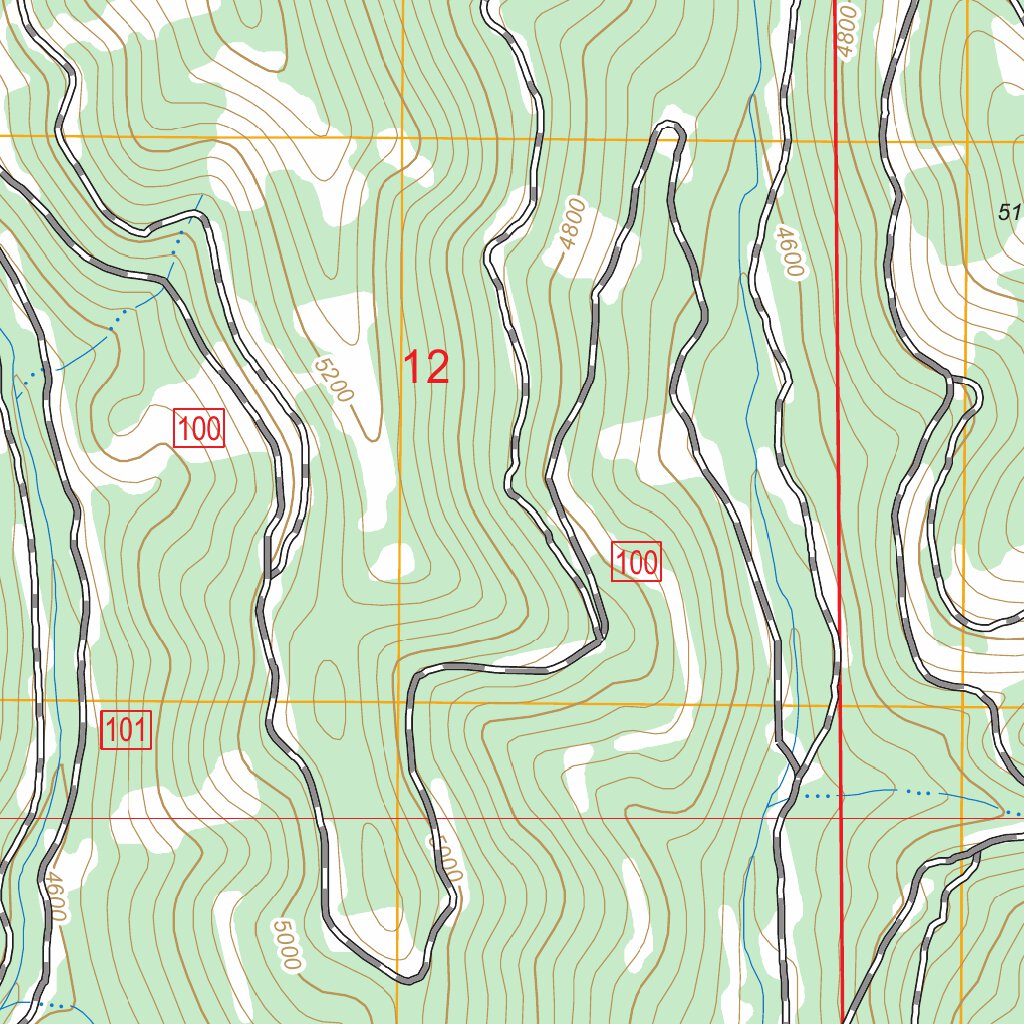 Railroad Saddle, ID FSTopo Legacy Map by US Forest Service - Topo ...
