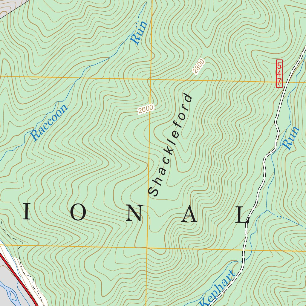 Rawley Springs, VA FSTopo Legacy Map by US Forest Service - Topo ...