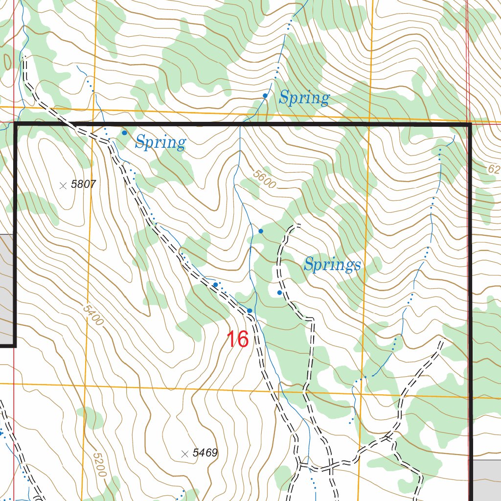 Reconnaissance Peak, CA FSTopo Legacy Map by US Forest Service - Topo ...