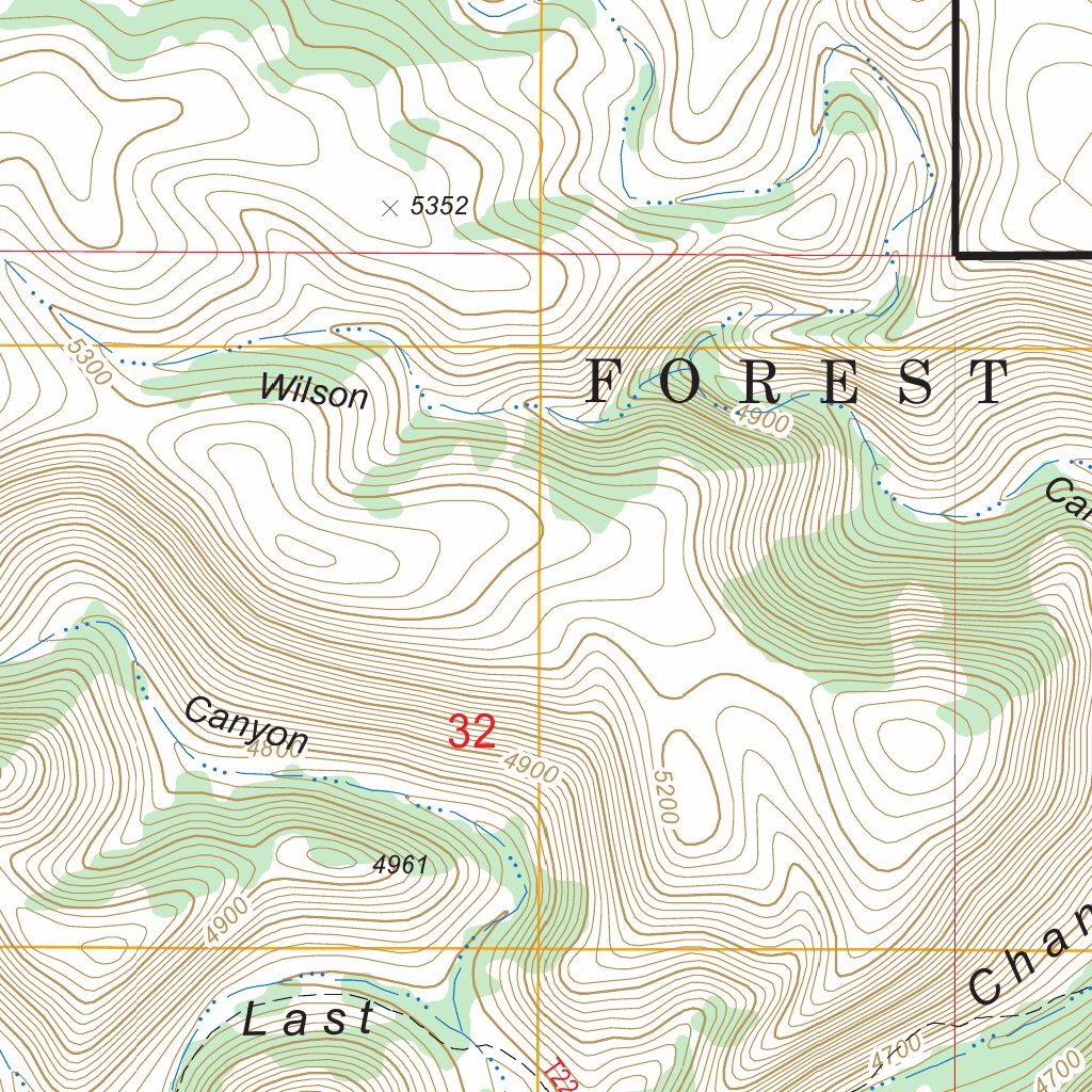 Red Bluff Draw, NM FSTopo Legacy Map by US Forest Service - Topo ...