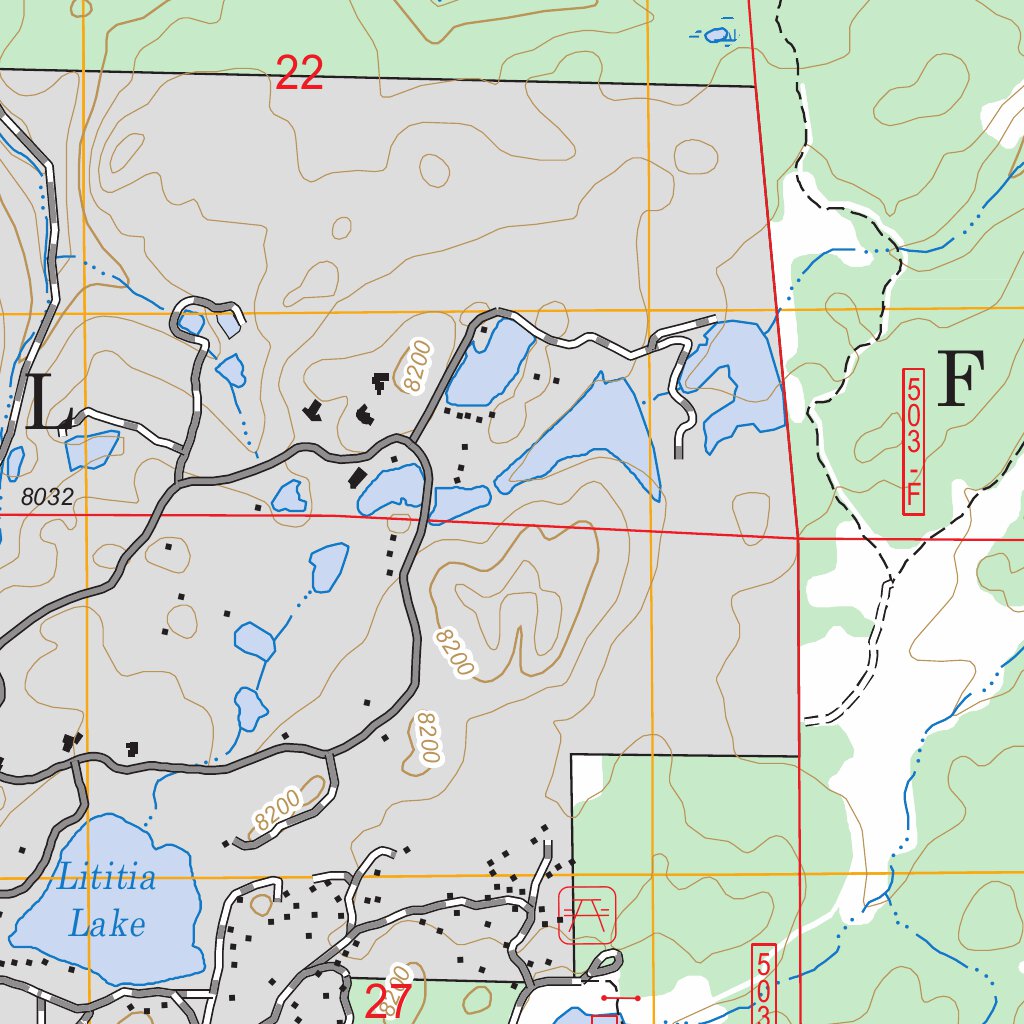Red Feather Lakes, CO FSTopo Legacy Map by US Forest Service - Topo ...