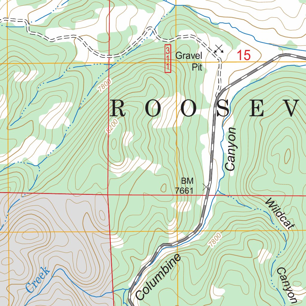 Red Feather Lakes, CO FSTopo Legacy Map by US Forest Service - Topo ...