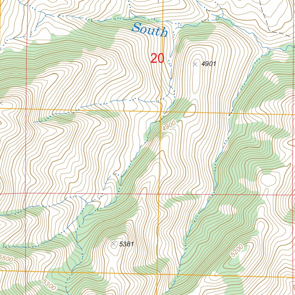 Red Lodge East, MT FSTopo Legacy Map by US Forest Service - Topo ...