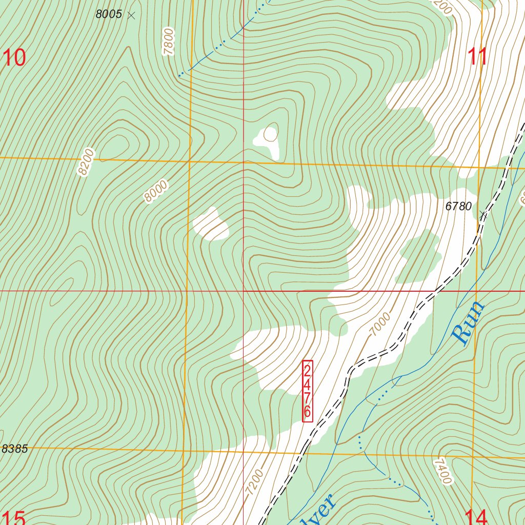 Red Lodge West, MT FSTopo Legacy Map by US Forest Service - Topo ...