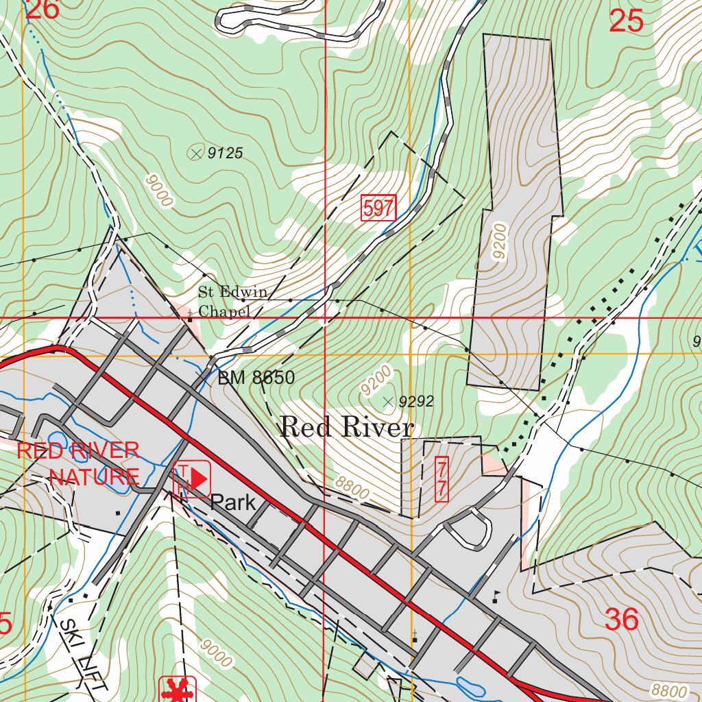 Red River, NM FSTopo Legacy Map by US Forest Service - Topo | Avenza Maps