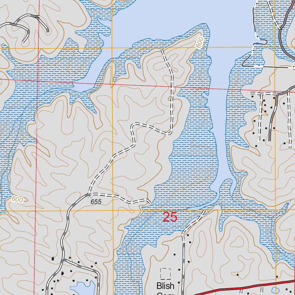 Reed Mountain, AR FSTopo Legacy Map by US Forest Service - Topo ...