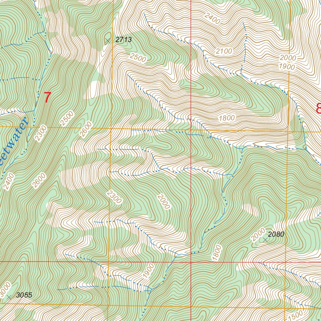 Reliz Canyon, CA FSTopo Legacy Map by US Forest Service - Topo | Avenza ...