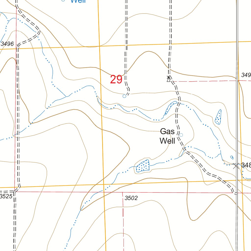 Richfield SW, KS FSTopo Legacy Map by US Forest Service - Topo | Avenza ...