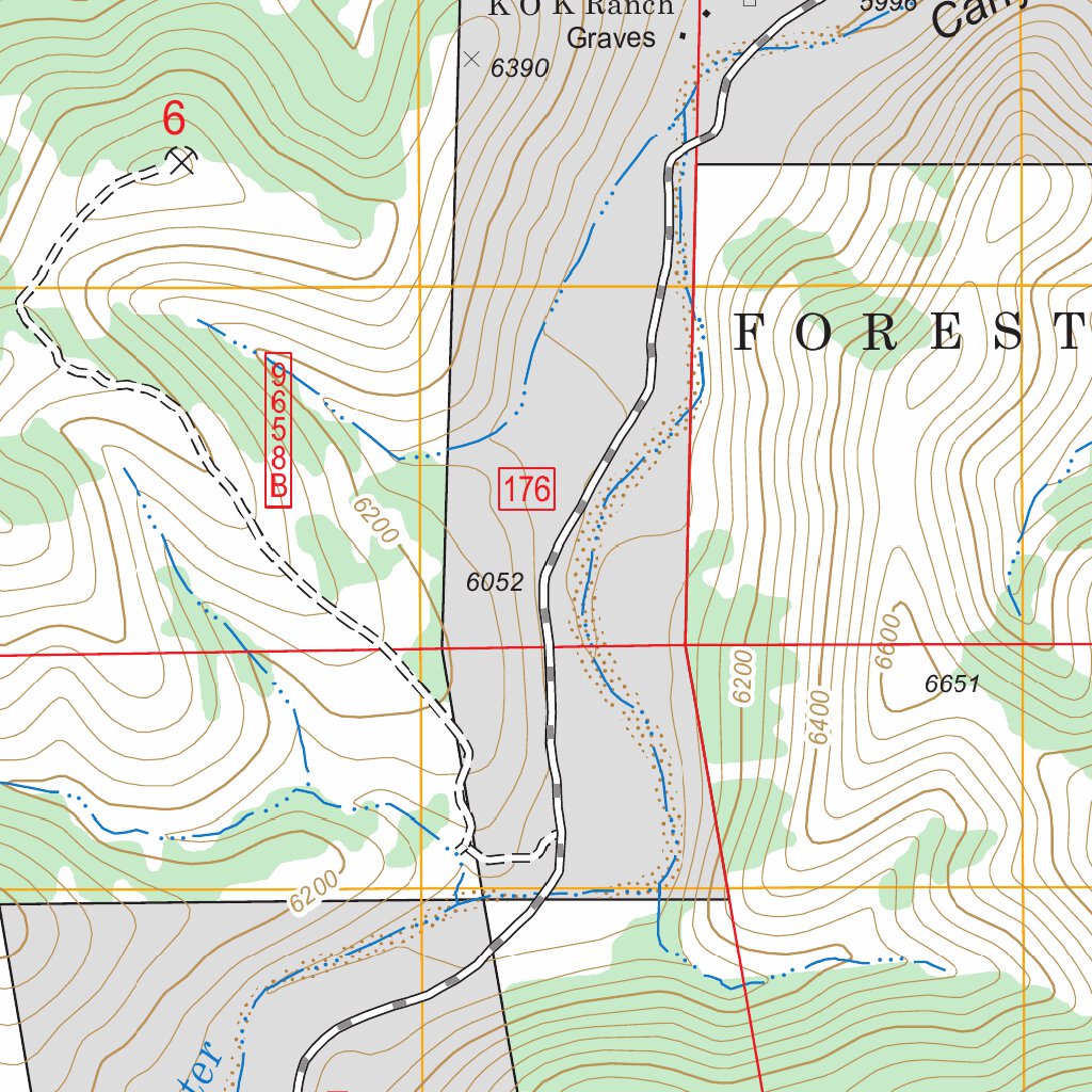 Robertson Canyon, NM FSTopo Legacy Map by US Forest Service - Topo ...