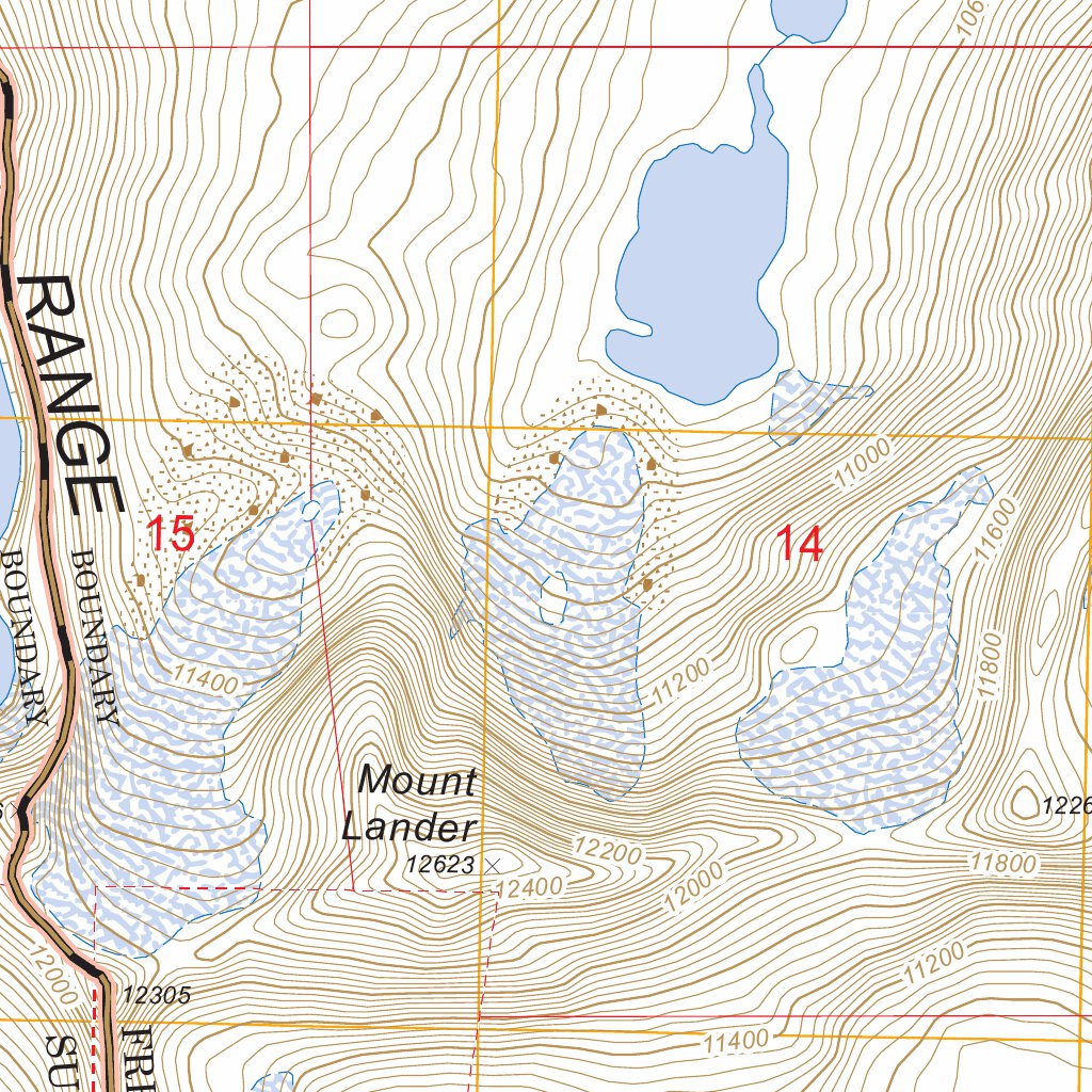 Roberts Mountain, WY FSTopo Legacy Map by US Forest Service - Topo ...