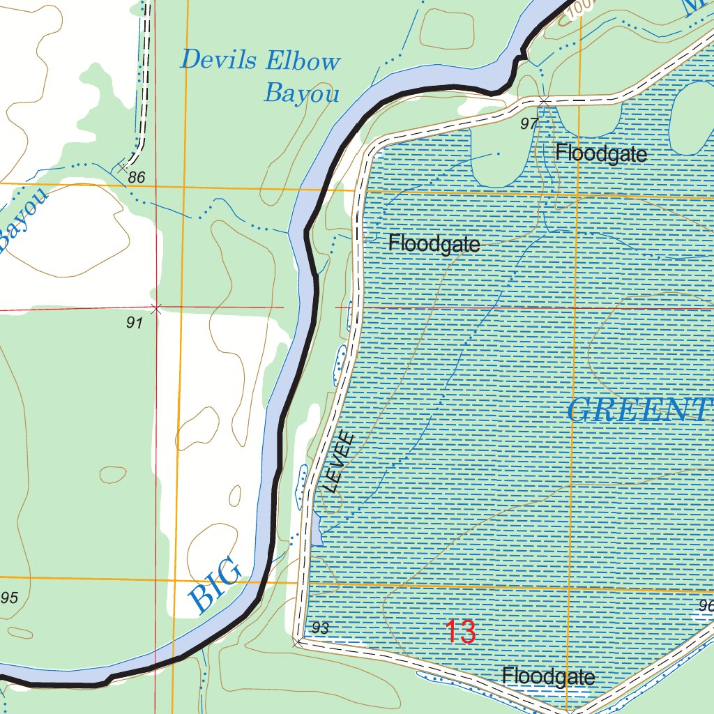 Rolling Fork East, MS FSTopo Legacy Map by US Forest Service - Topo ...