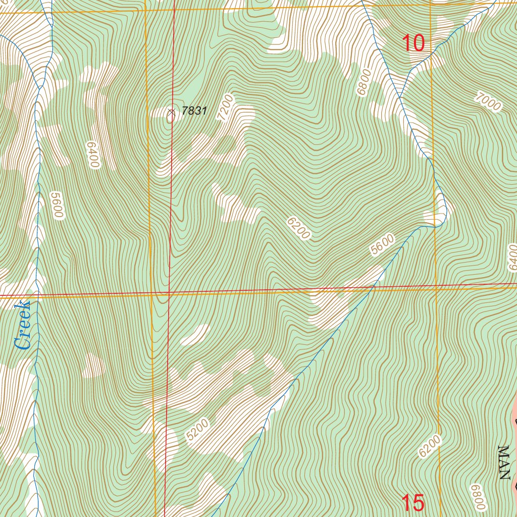 Rough Spur, CA FSTopo Legacy Map by US Forest Service - Topo | Avenza Maps