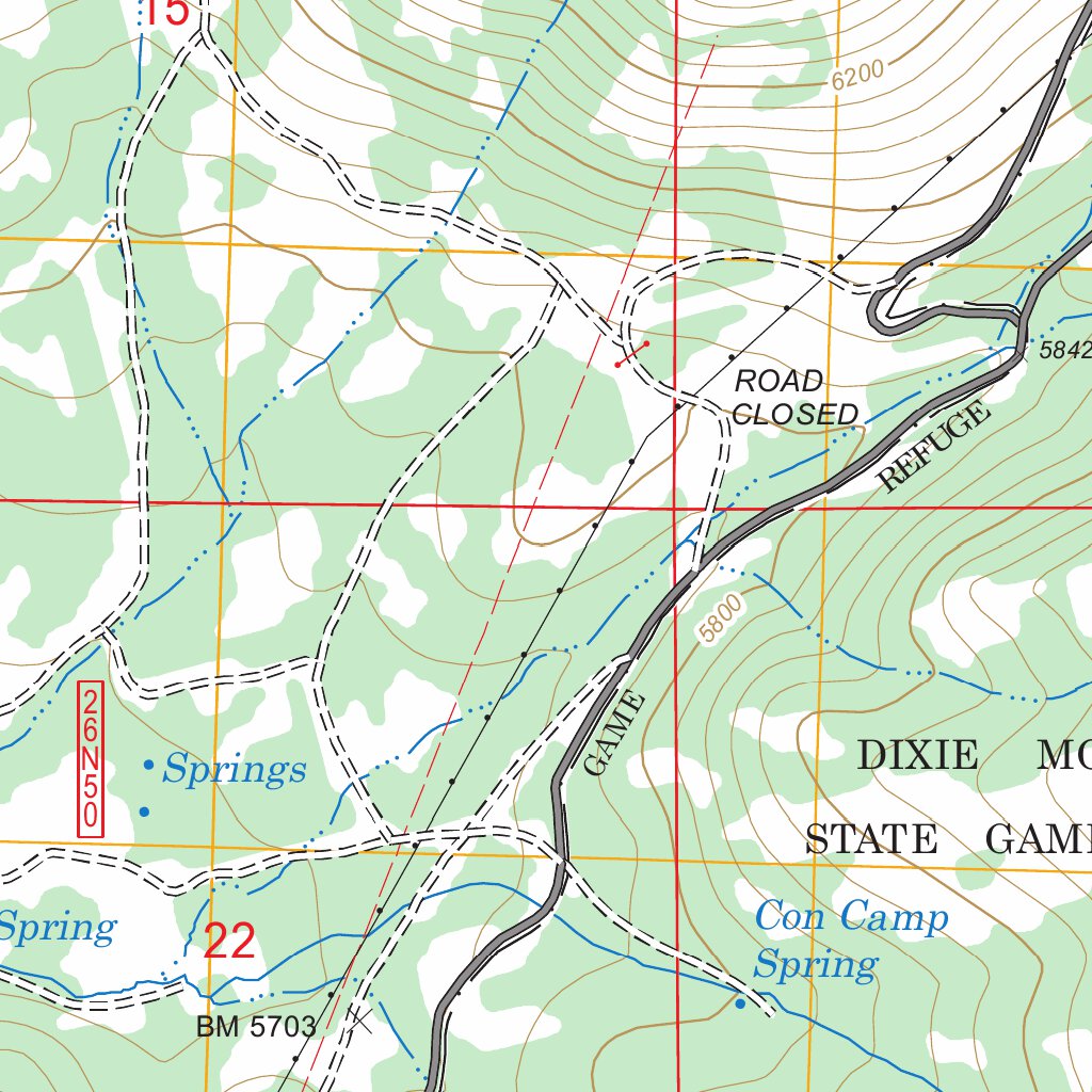 Ross Canyon, CA FSTopo Legacy Map by US Forest Service - Topo | Avenza Maps