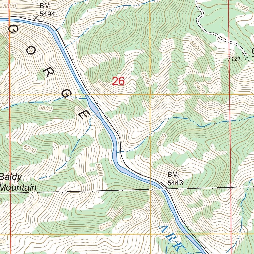 Royal Gorge, CO FSTopo Legacy Map by US Forest Service - Topo | Avenza Maps