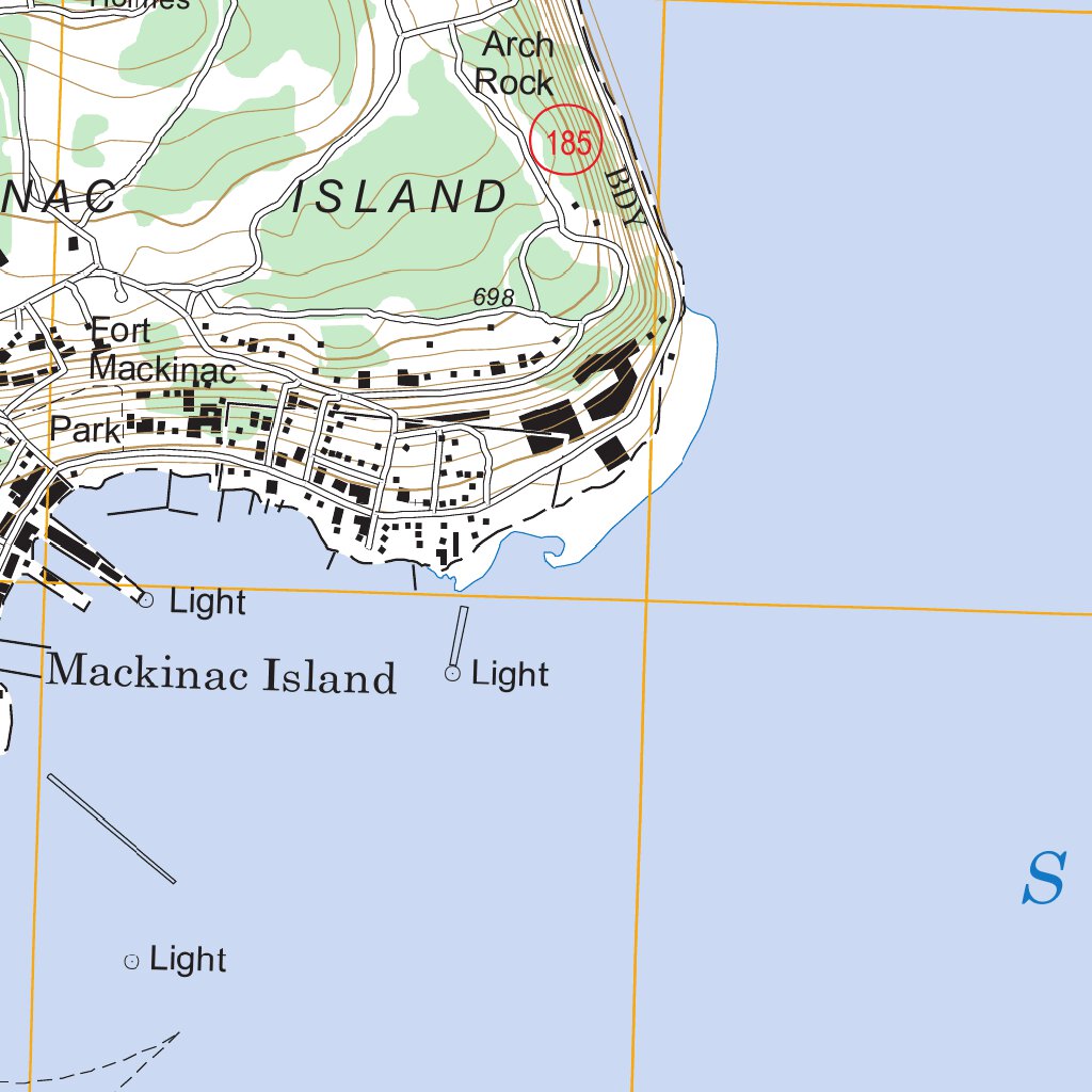 Round Island, MI FSTopo Legacy Map by US Forest Service - Topo | Avenza ...