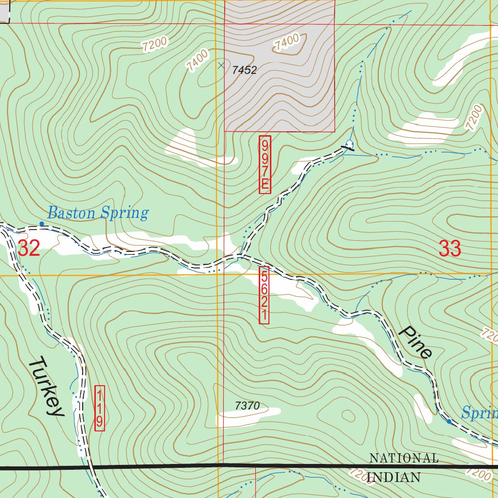Ruidoso Downs, NM FSTopo Legacy Map by US Forest Service - Topo ...