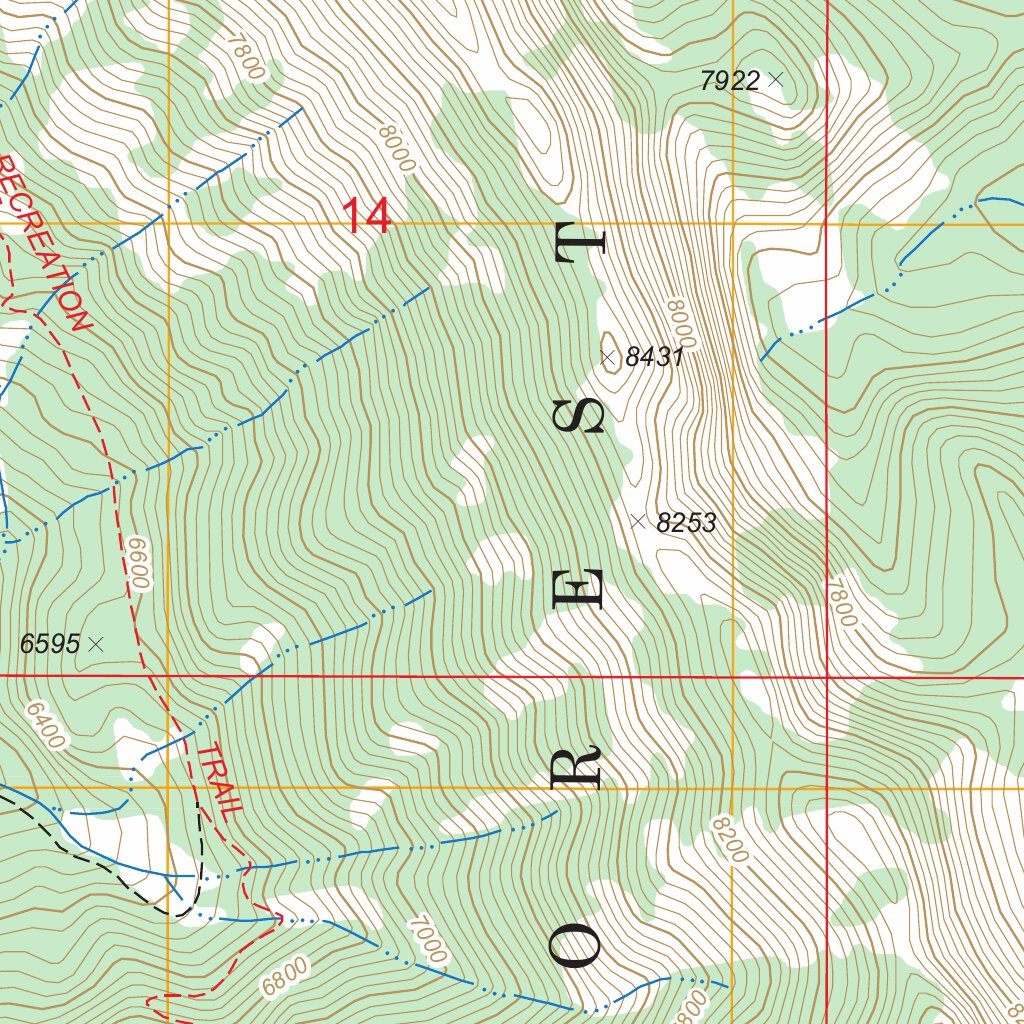 Saddle Peak, MT FSTopo Legacy Map by US Forest Service - Topo | Avenza Maps