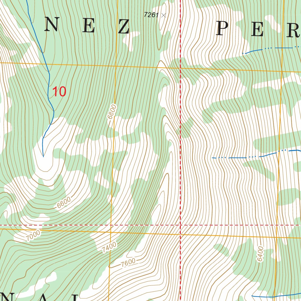 Saddle Mountain, ID - MT FSTopo Legacy Map by US Forest Service - Topo ...