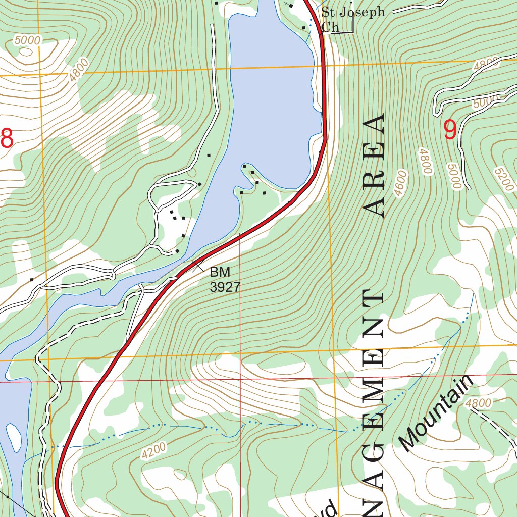 Salmon Lake, MT FSTopo Legacy Map by US Forest Service - Topo | Avenza Maps