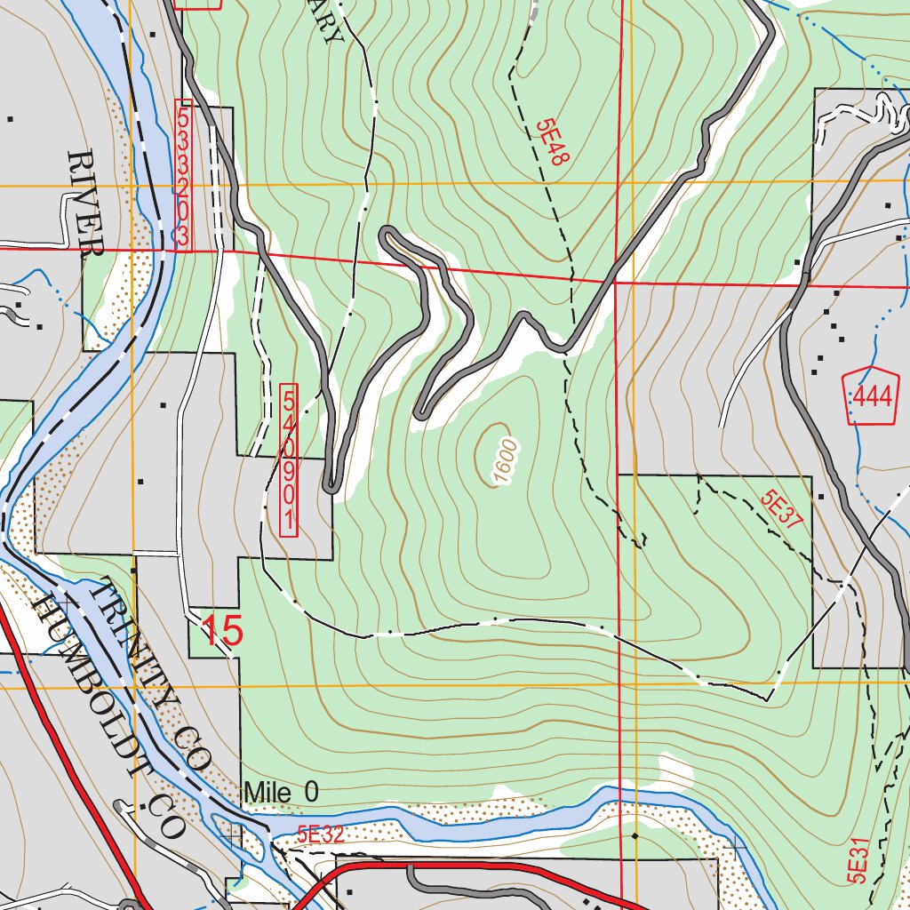Salyer, CA FSTopo Legacy Map by US Forest Service - Topo | Avenza Maps