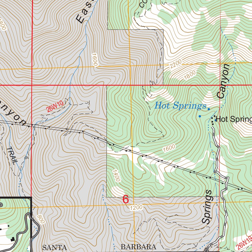 Santa Barbara, CA FSTopo Legacy Map by US Forest Service - Topo ...