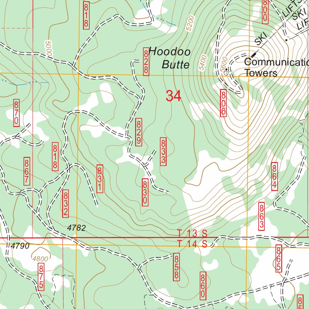 Santiam Junction, OR FSTopo Legacy Map by US Forest Service - Topo ...