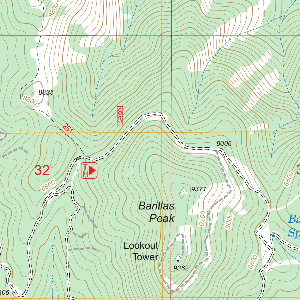 San Geronimo, NM FSTopo Legacy Map by US Forest Service - Topo | Avenza ...