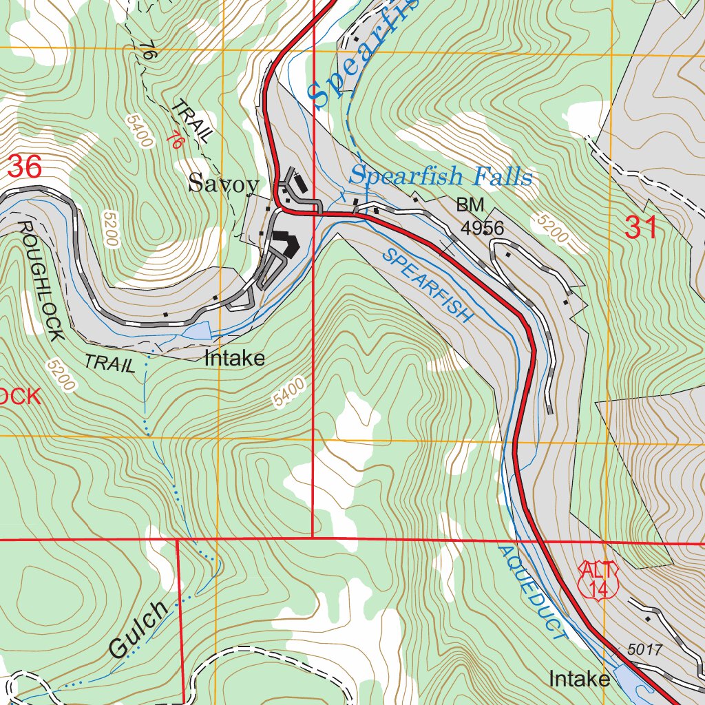 Savoy, SD FSTopo Legacy Map by US Forest Service - Topo | Avenza Maps