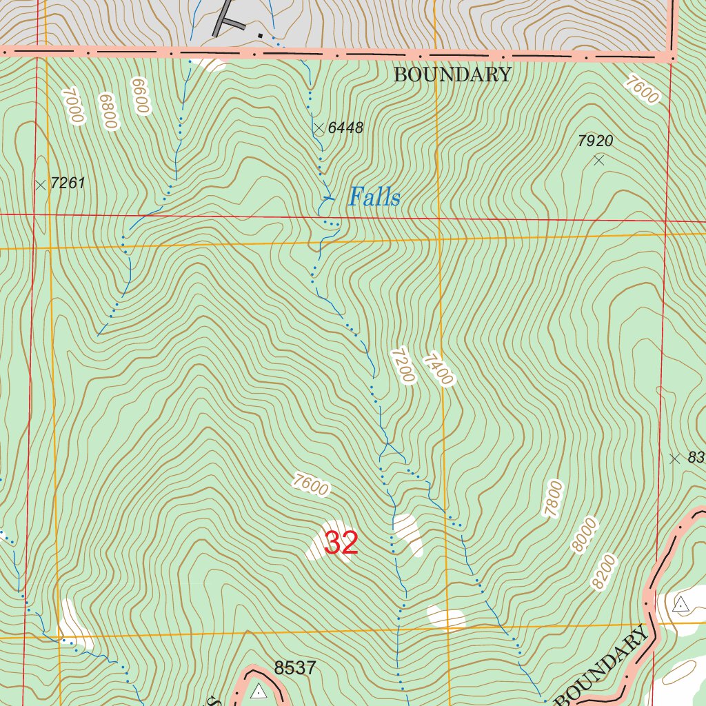 Sawmill Mountain, CA FSTopo Legacy Map by US Forest Service - Topo ...