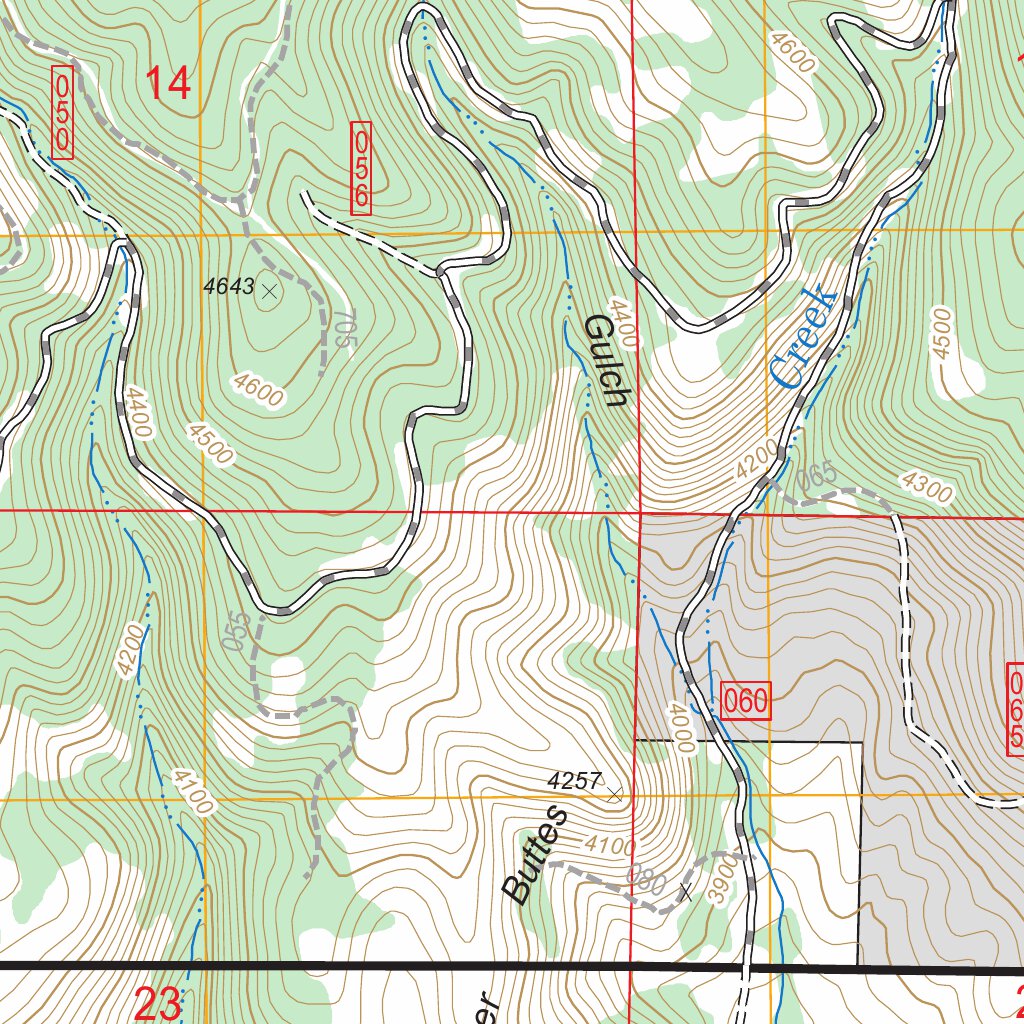 Sawtooth Ridge, OR FSTopo Legacy Map by US Forest Service - Topo ...