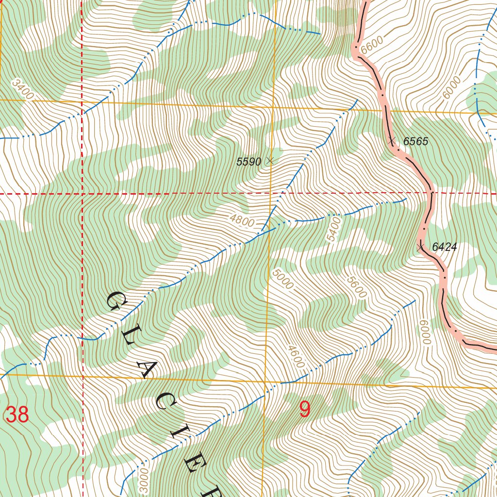 Schaefer Lake, WA FSTopo Legacy Map by US Forest Service - Topo ...