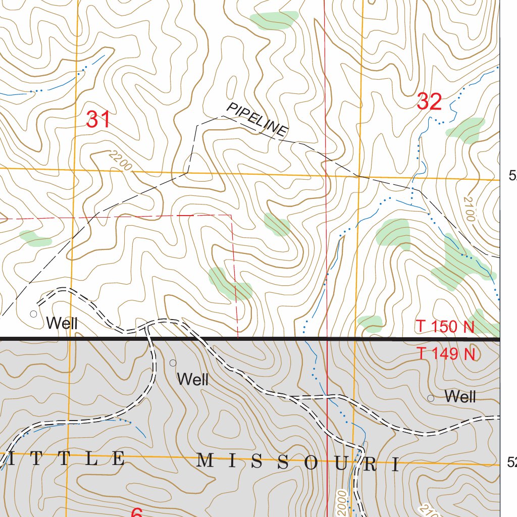 Schafer, ND FSTopo Legacy Map by US Forest Service - Topo | Avenza Maps