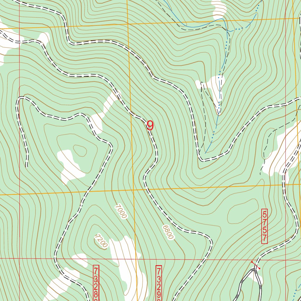 Schultz Saddle, MT FSTopo Legacy Map by US Forest Service - Topo ...