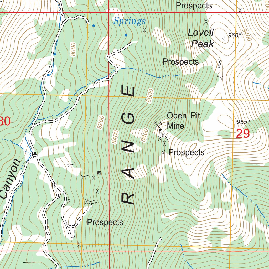 Schellbourne, NV FSTopo Legacy Map by US Forest Service - Topo | Avenza ...