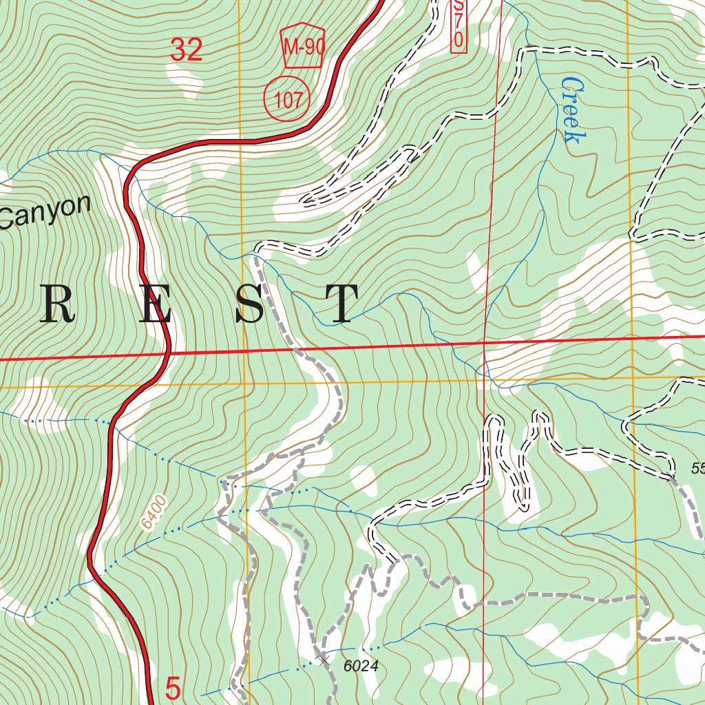Sentinel Peak, CA FSTopo Legacy Map by US Forest Service - Topo ...