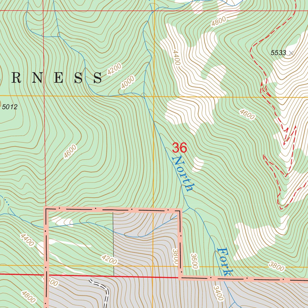 Seven Lakes Basin, CA FSTopo Legacy Map by US Forest Service - Topo ...