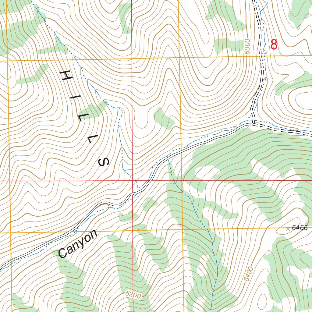 Sheep Creek Spring, ID FSTopo Legacy Map by US Forest Service - Topo ...