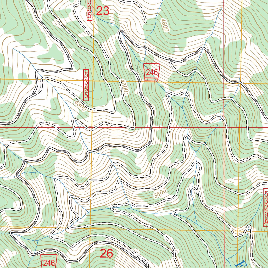 Sheep Mountain, ID FSTopo Legacy Map by US Forest Service - Topo ...