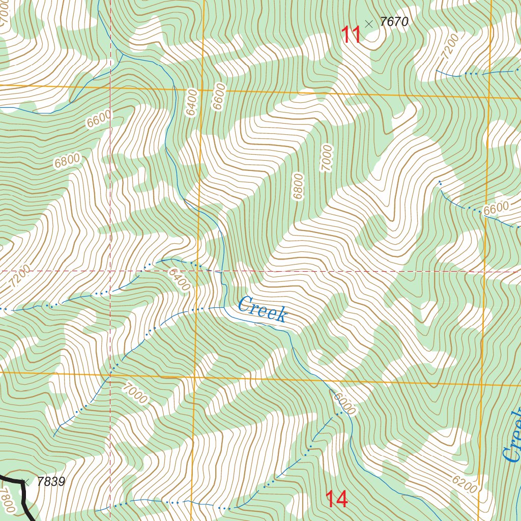 Shellrock Peak, ID FSTopo Legacy Map by US Forest Service - Topo ...
