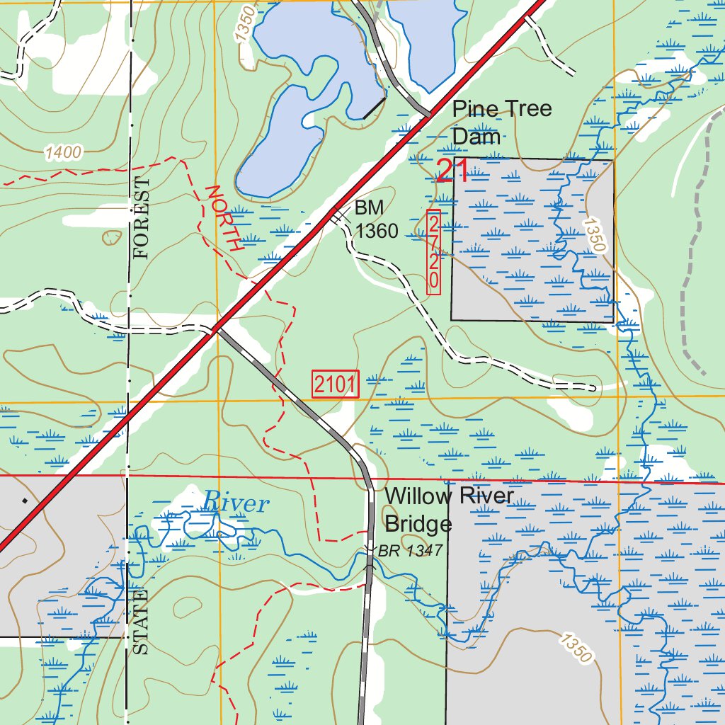 Shingle Mill Lake, MN FSTopo Legacy Map by US Forest Service - Topo ...
