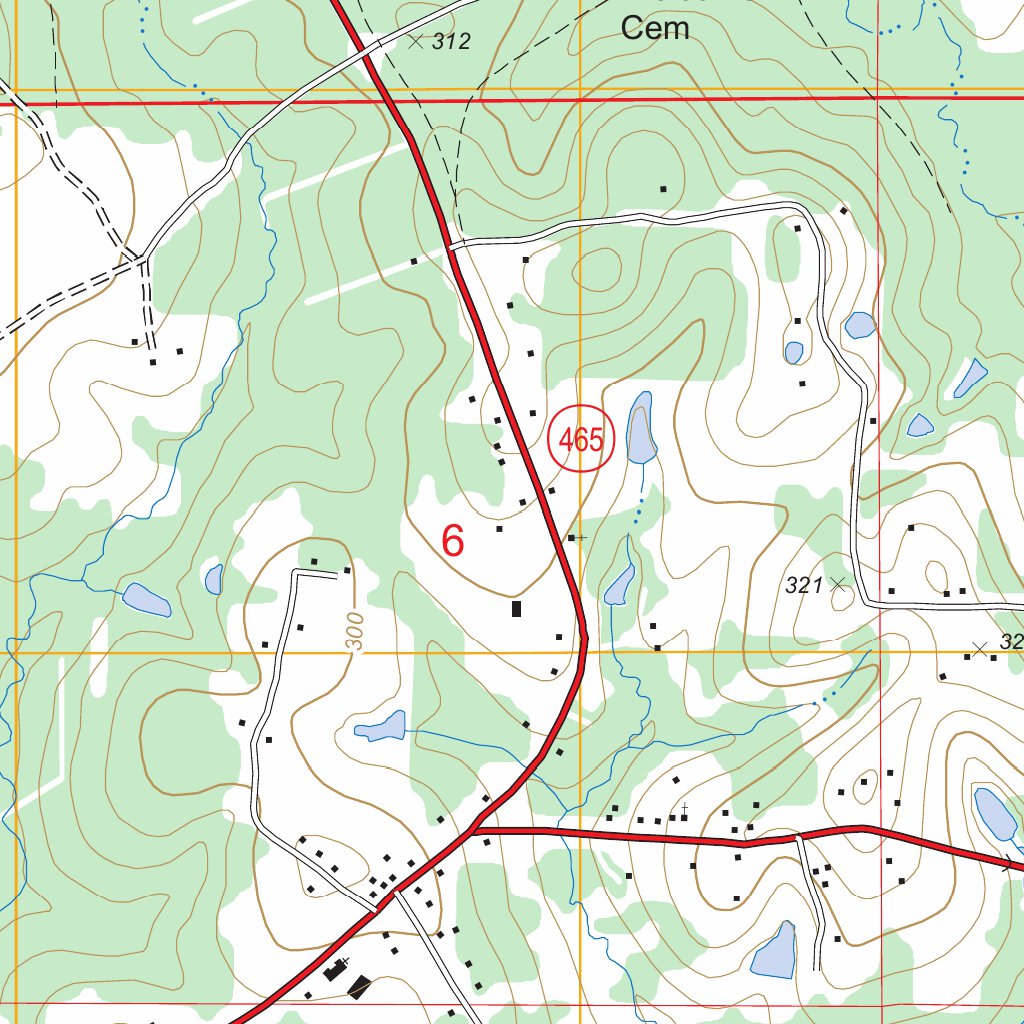 Simpson North, LA FSTopo Legacy Map by US Forest Service - Topo ...
