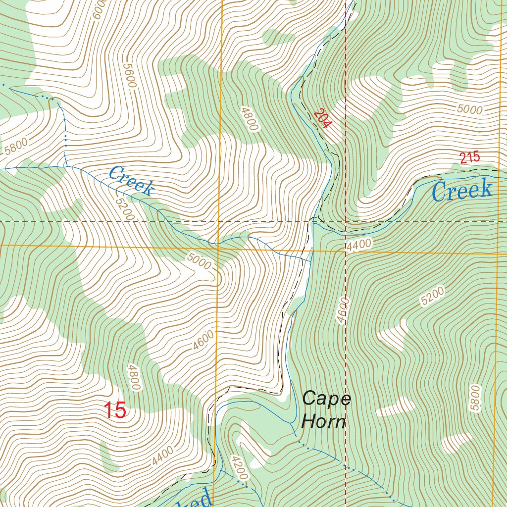 Silver Spur Ridge, ID FSTopo Legacy Map by US Forest Service - Topo ...