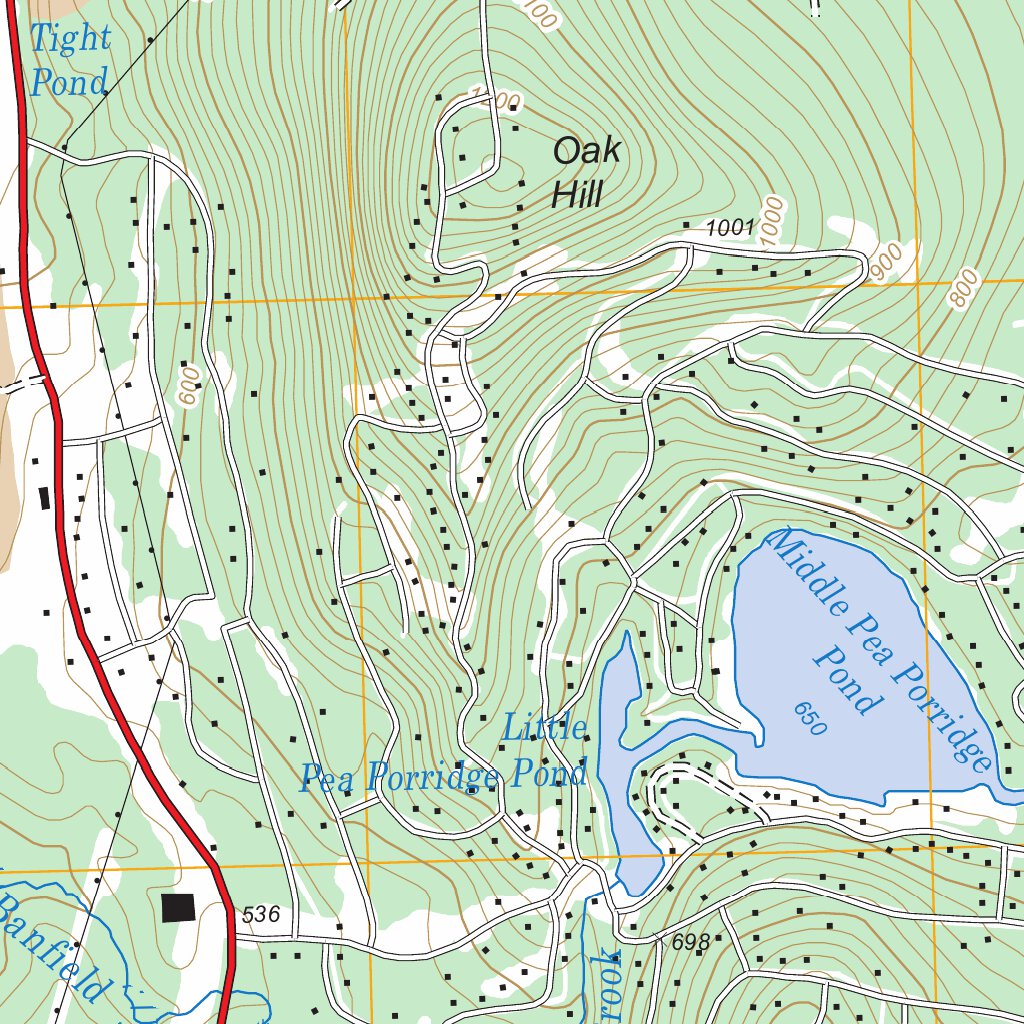 Silver Lake, NH FSTopo Legacy Map by US Forest Service - Topo | Avenza Maps