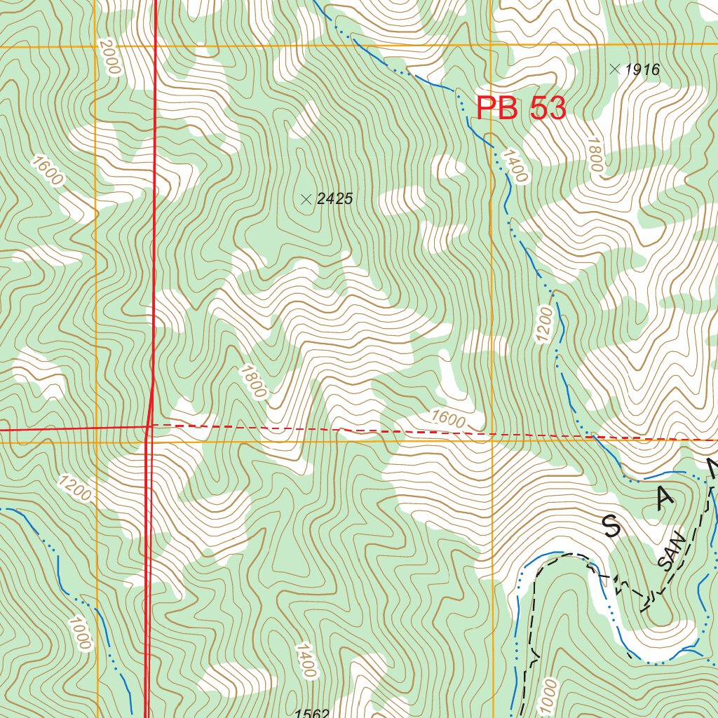 Sitton Peak, CA FSTopo Legacy Map by US Forest Service - Topo | Avenza Maps