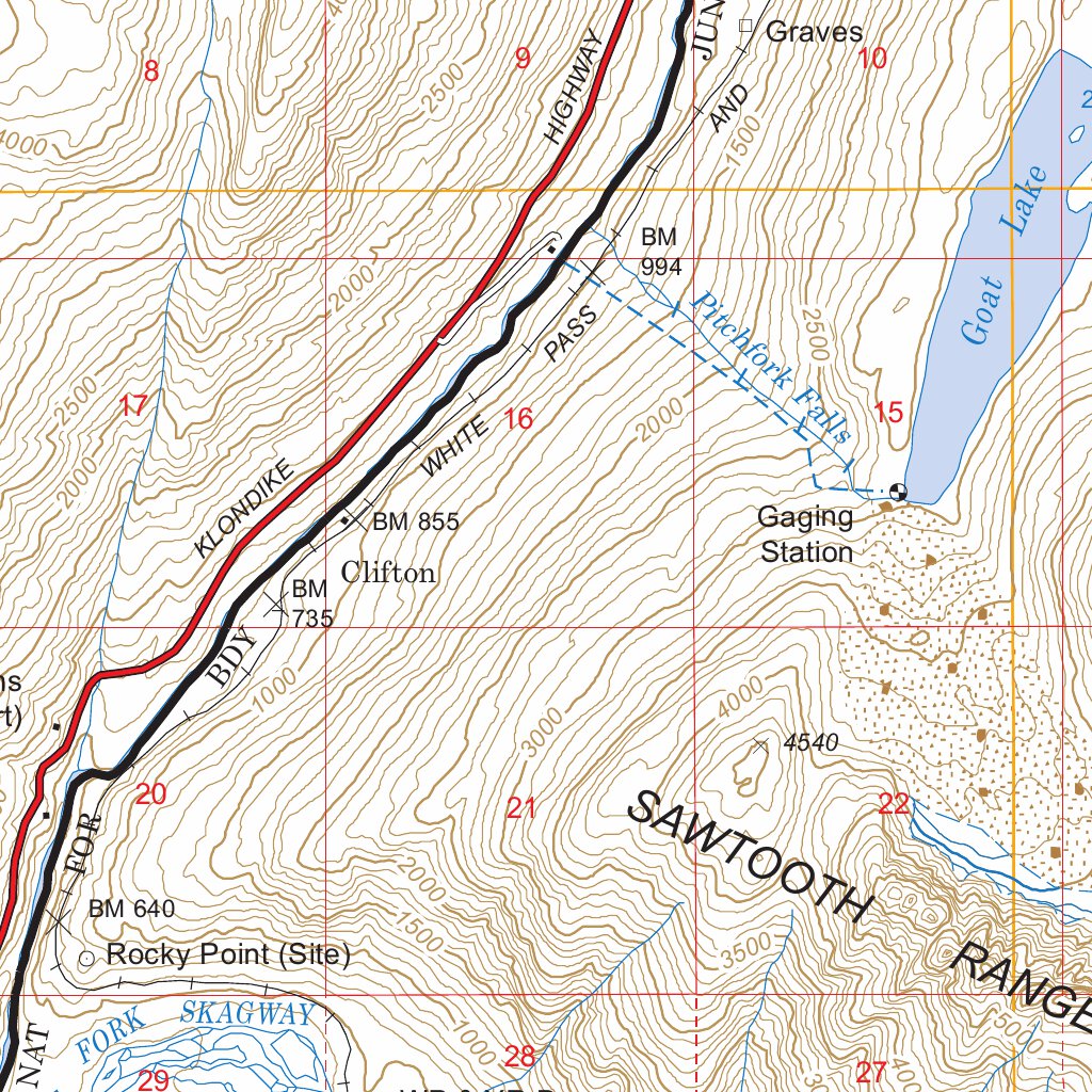 Skagway C-1, AK FSTopo Legacy Map by US Forest Service - Topo | Avenza Maps