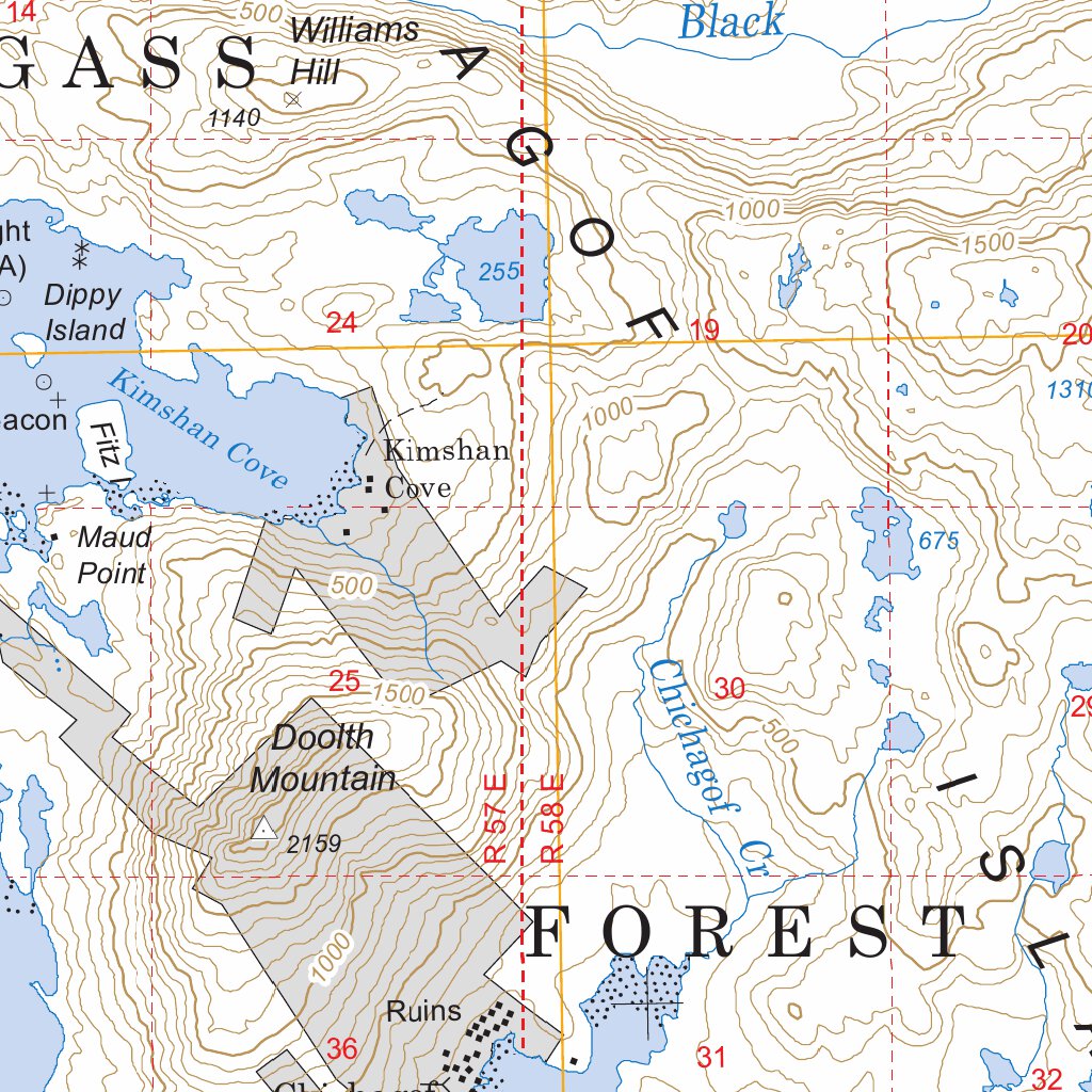 Sitka C-7, AK FSTopo Legacy Map by US Forest Service - Topo | Avenza Maps