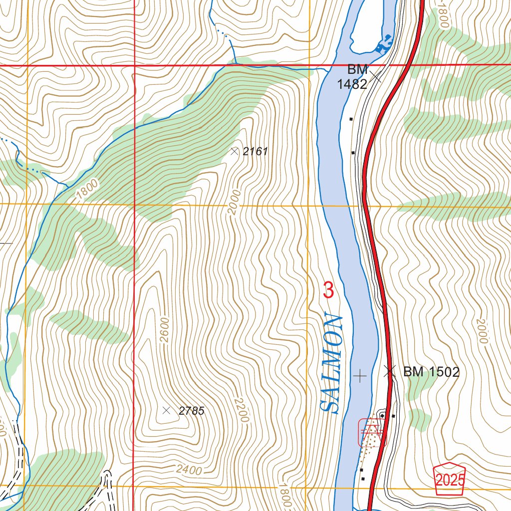 Slate Creek, ID FSTopo Legacy Map by US Forest Service - Topo | Avenza Maps