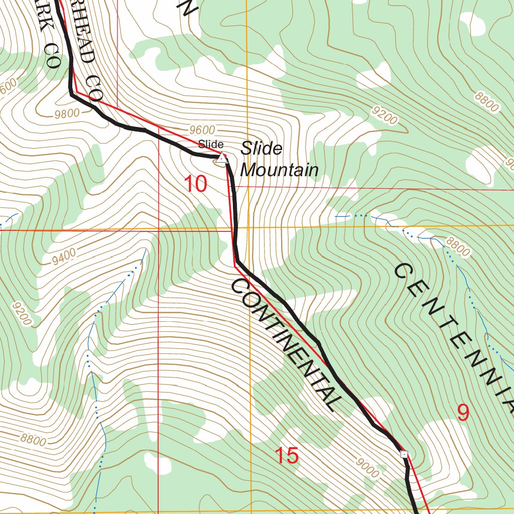 Slide Mountain, ID - MT FSTopo Legacy Map by US Forest Service - Topo ...