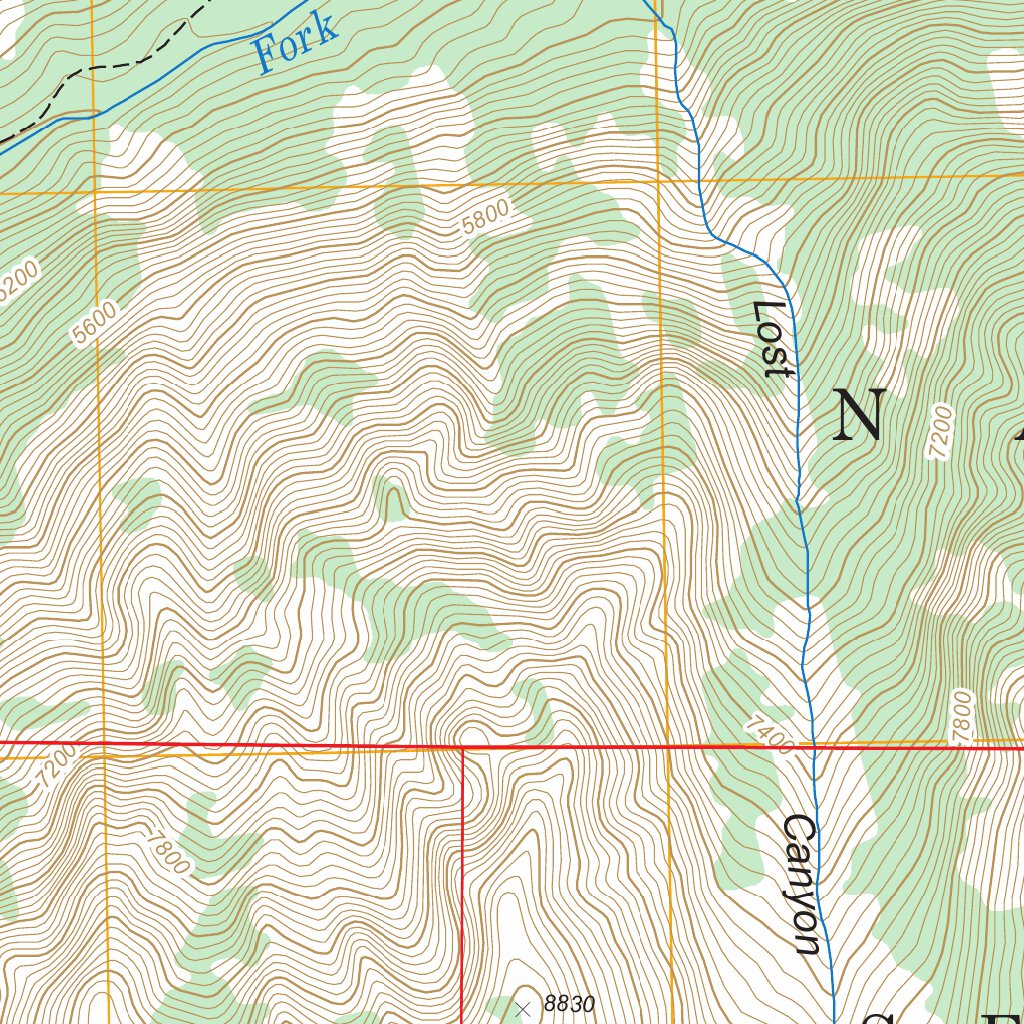 Slide Bluffs, CA FSTopo Legacy Map by US Forest Service - Topo | Avenza ...